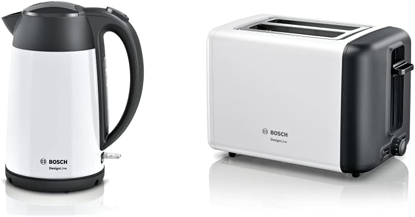 Bosch DesignLine TWK3P421GB Stainless Steel Cordless Kettle, 1.7 Litres ...