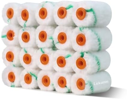 LIEKUMM Mini Microfiber Paint Roller 2 Inch, High Density Microfiber ...