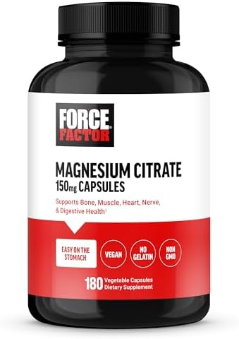 Amazon.com: Force Factor Magnesium Citrate, Magnesium Supplement for ...