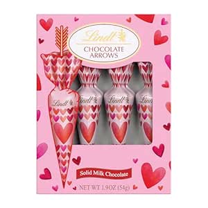 Amazon.com : Lindt, Lindt Valentine's Milk Chocolate Arrows, 1.9 Ounce ...