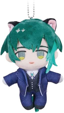 Amazon.co.jp: Obey Me! Barbatos Black Cat Butler Cafe Plush Toy : Toys ...