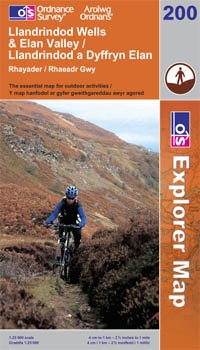Llandrindod Wells & Elan Valley, Rhayader OS Explorer Map 200: Amazon ...