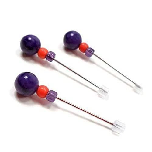 Amazon.com: Beaded Counting Pins Marking Needles for Cross Stitch and ...