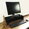Suporte Base Monitor Base Elevada Ergonomia Preto : Amazon.com.br ...