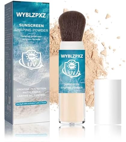 Amazon.com : Mineral Facial Powder Sunscreen,SPF50+ PA++++ Loose ...