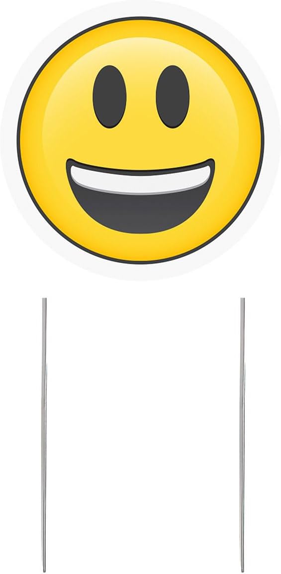 Amazon.com : Anderson's Smiley Face Yard Sign, 20 Inches, Yard Card ...