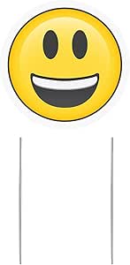 Amazon.com : Anderson's Smiley Face Yard Sign, 20 Inches, Yard Card ...
