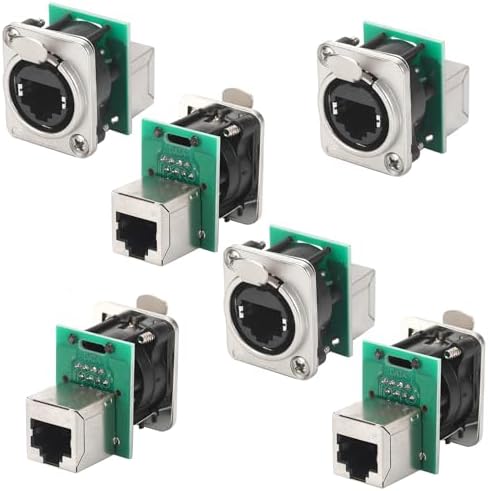 Amazon.com: ANMBEST 6PCS NE8FDP-B Ethercon RJ45 Chassis Socket, Pass ...