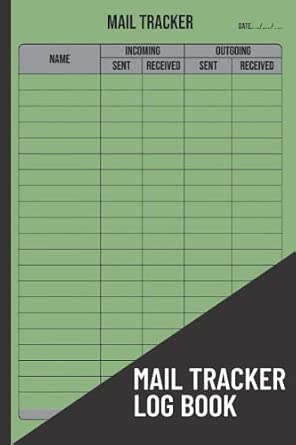 Amazon.com: Mail Tracker Log Book: Daily Mail Logbook To Record ...