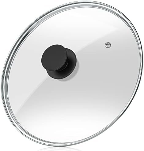 Amazon.com: Tempered Glass Lid for Pot & Pans with Vent Hole, 34 cm: Cookware Lids: Home & Kitchen
