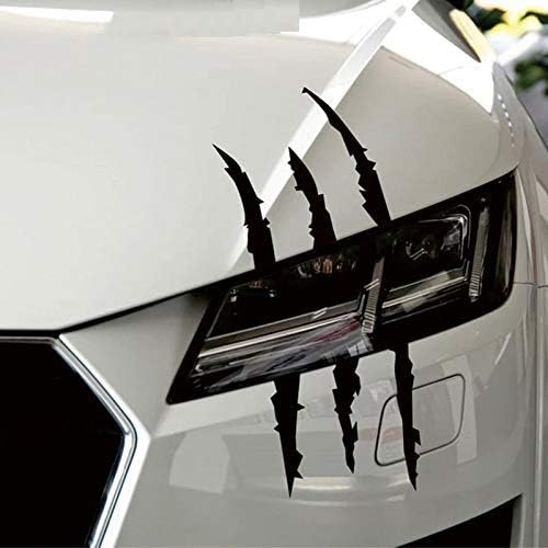 A1GRAPHIX Universal 2pcs Monster Claw Marks Headlight Car Sticker ...