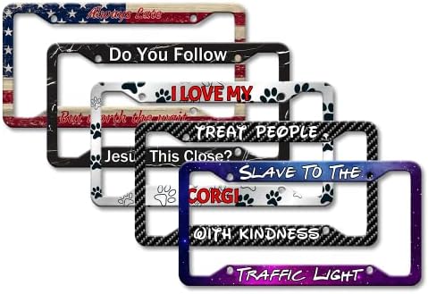 Amazon.com: Custom License Plate Frames,Personalized License Plate ...