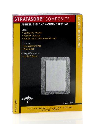 Amazon.com: Stratasorb Composite Island Dressing, 6" x 7-1/2", 4" x 6 ...