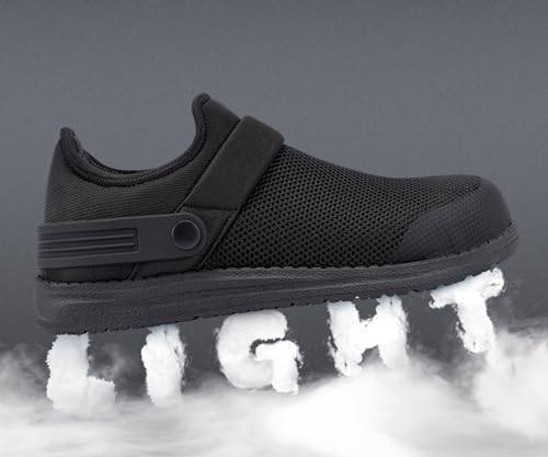 Snapklik.com : LARNMERN Slip On Steel Toe Shoes Safety Work Loafers ...