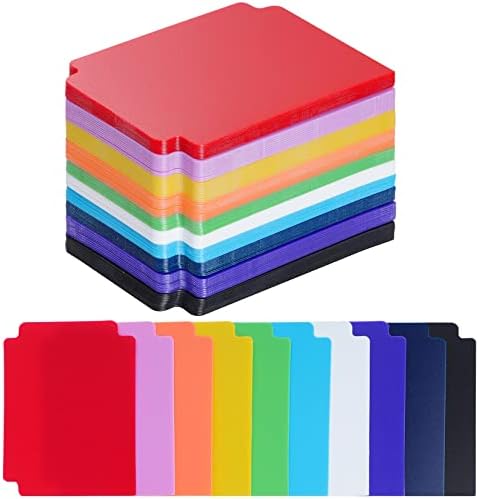 Amazon.com: 100pcs Trading Card Dividers Multi-Color PP Dividers ...