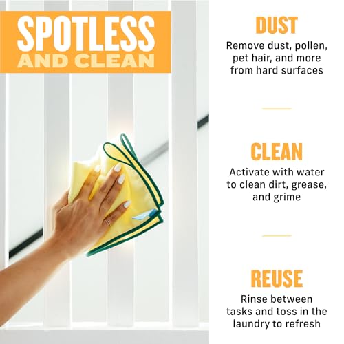 E-Cloth High Performance Dusting Cloth, Reusable Premium Microfiber ...