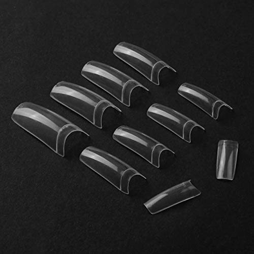 Clear Nail Tips Acrylic Nails - Aethland Nail Tip 500pcs False Nail ...