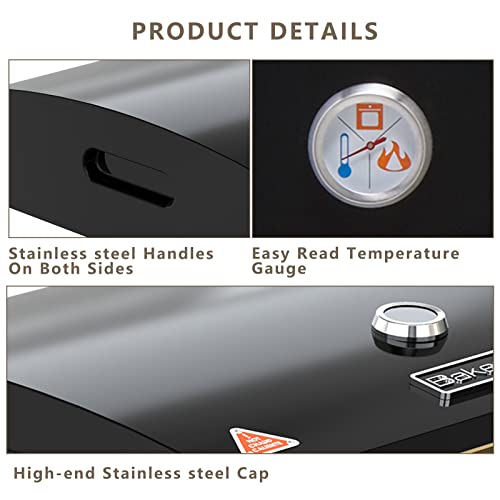 BakerStone Outdoor Pizza Oven, Propane Gas Pizza Oven for Grill 5-Sided ...
