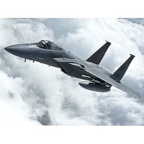 Military USA USAF F-15C Eagle 493rd Fighter Squadron Photo Art Print ...