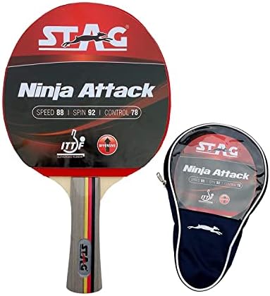 Stag Iconic Ninja Attack Advanced Series Table Tennis (T.T) Racket ...