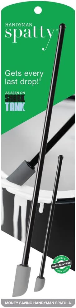 Spatty Daddy Handyman Spatula Set (6 and 12 Inch Black) Shark Tank USA ...