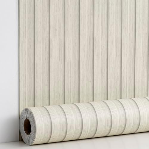 Amazon.com: Haimin Wood Grain Slat Wall Panels Peel and Stick Faux Wood ...