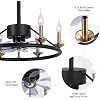 REDSTAR Fandelier Ceiling Fans with Lights - 23 inch Candle Chandelier ...