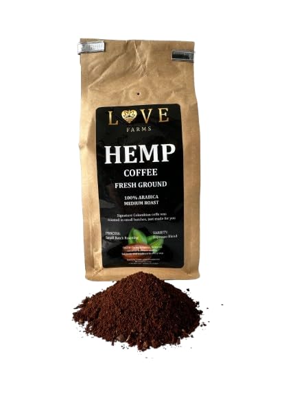 Amazon.com : Love Farms Hemp Fresh Ground Coffee Blend Medium Roast ...