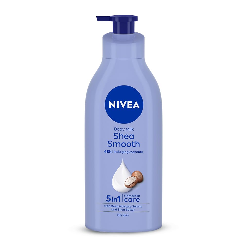 NIVEA Shea Smooth 600ml Body Lotion | 48 H Moisturization | With Deep Moisture Serum & Shea ...