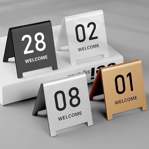 Double-Sided Acrylic Table Number Stands - Stackable Restaurant Tent ...