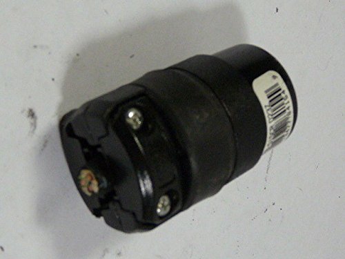 Leviton 515CR Rubber Ground Plug Black 15A 125V 3W 2P - Amazon.com