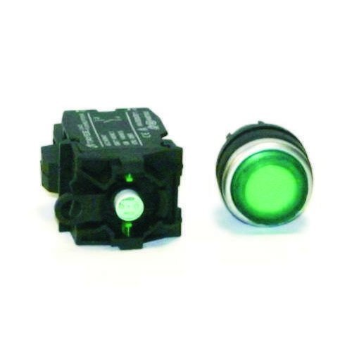 SW-2837-325, Momentary, 24VDC Illuminated Green Push Button Switch ...