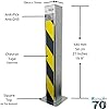 Ramco Auto-Locking Telescopic Driveway Security Post, 70x70mm Hardened ...