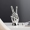 Amazon.com: Torre & Tagus Peace Sign 7" Tall Ceramic Hand Sculpture ...