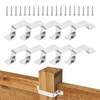Lpoppcx Fence Post Brackets - Stainless Steel Fencing Mounting Clips ...