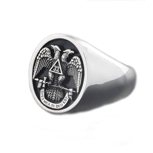 Amazon.com: Scottish Rite 32 Degree Mason Freemasonry Masonic 925 ...