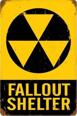 Amazon.com: Fallout Shelter Metal Sign: Novelty Decor Wall Accent ...