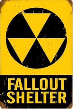 Amazon.com: Fallout Shelter Metal Sign: Novelty Decor Wall Accent ...