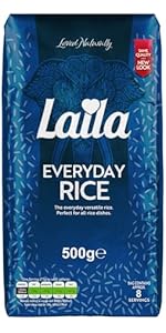 Laila Longer Basmati Rice 10Kg, Fluffy and Aromatic Rice Basmati Style ...
