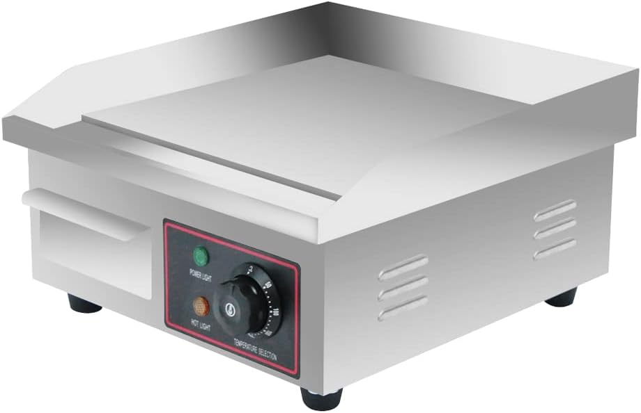 Amazon.com: 15" Commercial Electric Countertop Flat Top Griddle, 110V ...