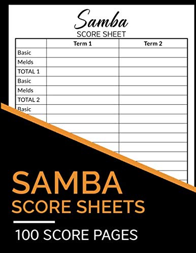 Amazon.com: Samba Score Sheets 100 Score Pages: Scoresheet Record Book ...