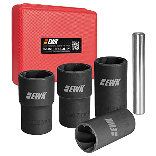 Snapklik.com : EWK 5 Pcs Metric Lug Nut & Bolt Remover Extractor Twist ...