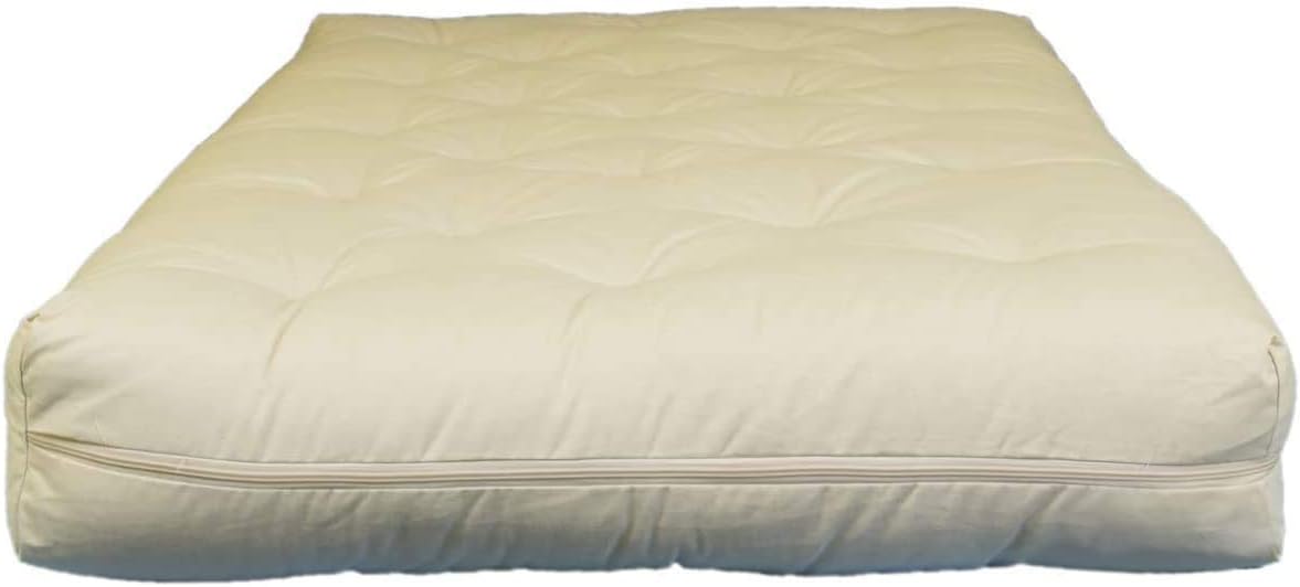 Amazon.com: Bio Sleep 6 Inch Cotton and Wool Fiber Futon in Full : Home ...