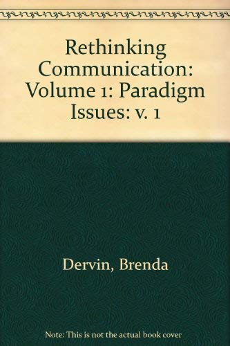 Amazon | Rethinking Communication: Volume 1: Paradigm Issues | Dervin, Brenda, Grossberg ...