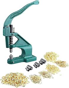 Eyelet Press, Industrial Eyelet Machine with 3 Shapes, 900 Different ...