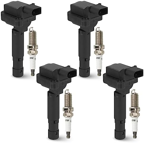Amazon.com: Hurotoms 4PCS Ignition Coil Pack with 4PCS Iridium Spark ...