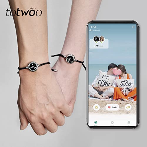 Buy TOTWOO Touch Bracelets for Couples ,Light up Bracelets for Couples ...