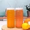 Amazon.com: Encheng 16 oz Glass Juice Bottles with Lids,9 Pack Reusable Drinking Jars with Lids ...