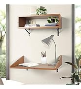 Amazon.com: Oakrain Wall Desks for Small Space, Wall Mounted Folding ...