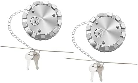 Amazon.com: 2 Packs Aluminum Locking Diesel Fuel Cap for 3 1/2" Course ...